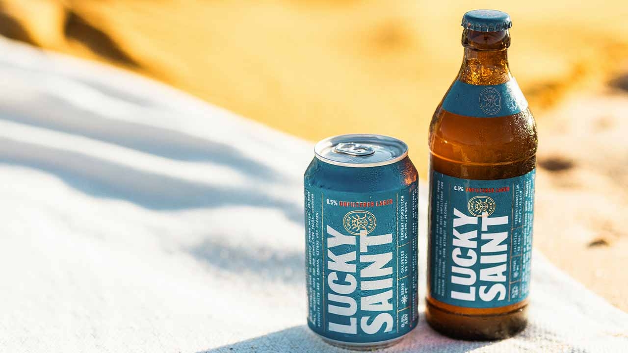 Lucky Saint s iconic label design Labels Labeling